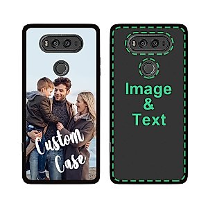 WOWTIFY Custom Phone Case for LG V20, Personalized Photo Phone Cases Customized Gift for Birthday Xmas Valentines Friends Her Him, Protective Huawei P30 Black Case