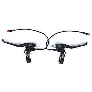 EBIKELING 1 Pair Left & Right Waterproof Electronic Brake Lever Set for Electric Bicycle, Handle Grip Brake Accessory for e Bike, Long Use Bike Brakes
