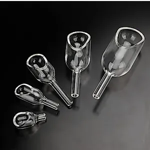 KIESEV Weighing Boat Glass Weighing Funnel Laboratory Glass Weighing Feeding Funnel Weighing Dish Sample Weighing Experiment Adding Sample 15 * 25/15 * 40/20 * 60/25 * 75/30 * 85mm (M, 20 * 60 mm)