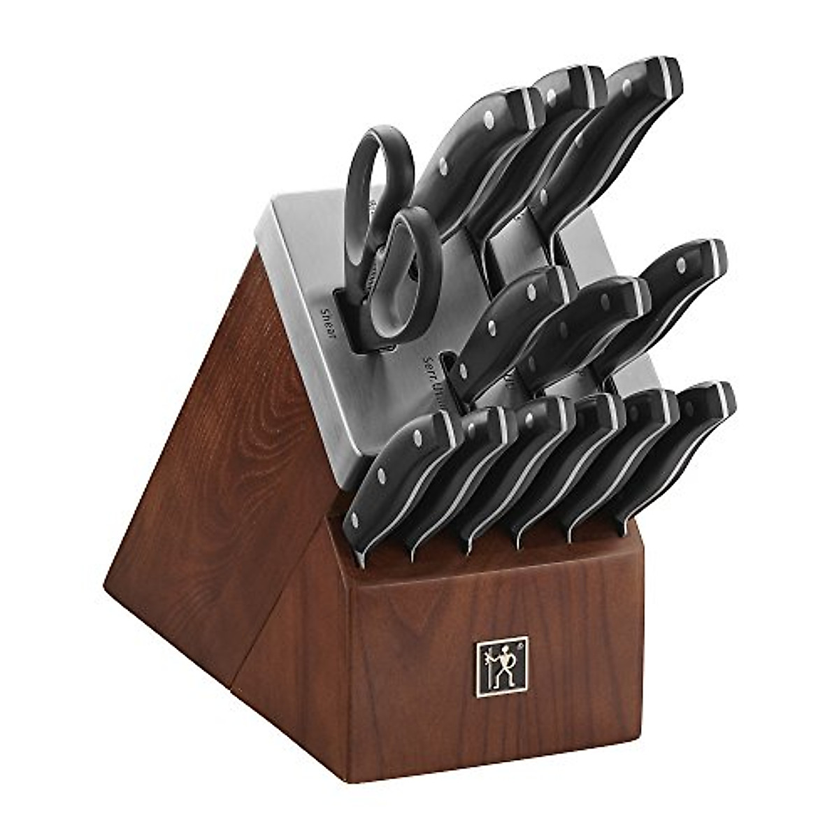 HENCKELS Definition Self-Sharpening Knife Block Set, 14-pc, Black/Stainless Steel