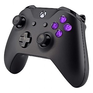 ABXY Buttons for Xbox One Controller Replacement Custom Colour Bullet Buttons Set Mod Kit for Xbox One/Xbox One S/Xbox One Elite (Purple)