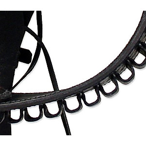 New .22 Cal Holster Gun Belt Drop Loop Tooled Leather Western RIG 34"-52" (Black, 44)