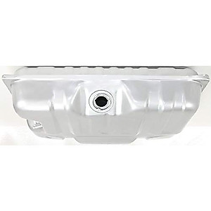 Evan Fischer Fuel Tank Set of 2 Compatible With 1973-1978 Ford F-100 and 1973-1978 F-250 Silver Steel