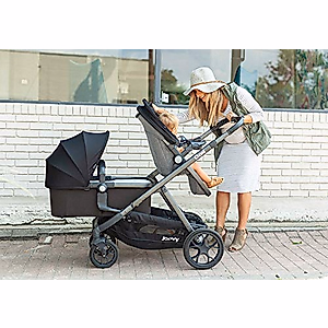 Joovy Qool Stroller, Customizable Stroller, Single, Double, Triple, Black Melange