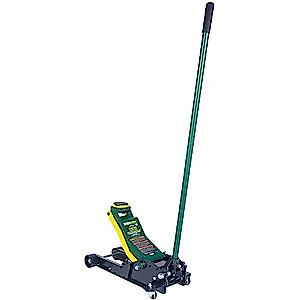 Omega Pro 3.5 Ton Low Profile Floor Jack - Lowering Speed Control with Hydraulic Quick Magic Lift - Heavy Duty Lifting from 3.5" to 21.5" for Auto Car Garage Shop