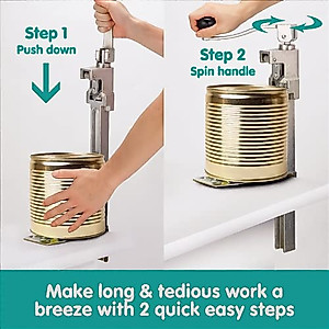 SoB Commercial Can Opener Manual Heavy Duty 18 inch - Industrial Can Opener for Big Cans, Hand Can Opener, Table Bench Clamp for Kitchen Restaurant Home (#1)