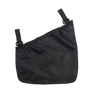 Colcolo Universal Multifunction Buggy Net Bag Baby Stroller Side Hanging Mesh Bags Organizer Pouch Lightweight Carrying Diapers Pocket Gift, Black