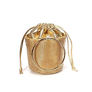 MJWDP Women Evening Bags Rhinestones Bucket Ladies Clutch Purse Ladies Handbags