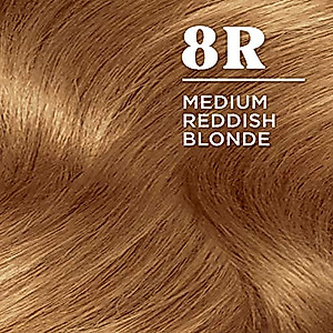 Clairol Nice'n Easy Permanent Hair Dye, 8R Medium Reddish Blonde Hair Color, Pack of 1