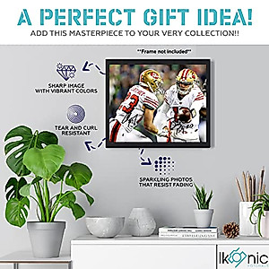 Ikonic Fotohaus Brock Purdy Christian McCaffrey Signed Photo Autograph Print Wall Art Home Decor