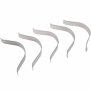 Haidong Stainless steel photo frame spring clip Photo frame spring retaining clip DIY photo frame tool picture frame spring clip is used for picture frame hanging -60PCS（85 * 9mm）