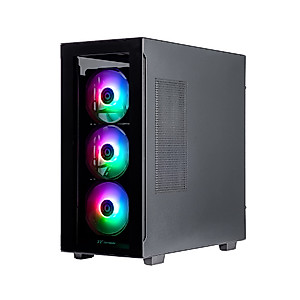 Velztorm Black Gladio CTO Gaming PC (Liquid Cooled AMD Ryzen 9 5900X, 32GB DDR4, 1TB PCIe SSD + 2TB HDD (3.5), GeForce RTX 3070 8GB, AC WiFi, 750W PSU, RGB Light, Win10H)