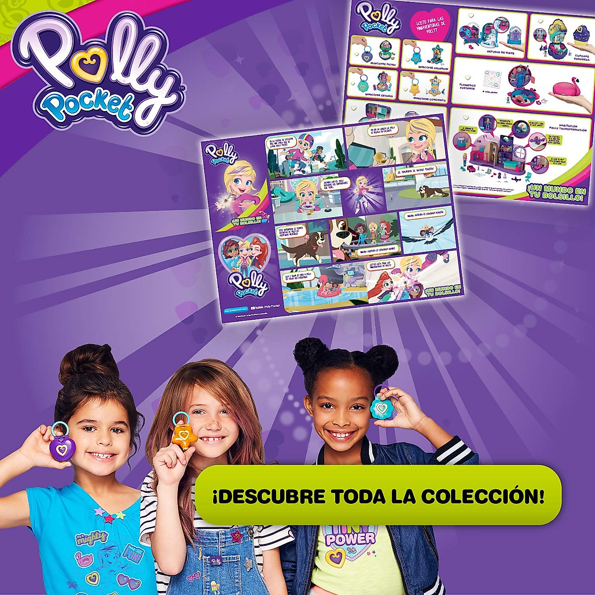 Polly Pocket Tiny Pocket Places Ballet Compact with Micro Lila Doll & Accessories