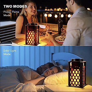 Outdoor Bluetooth Speaker,Wireless Bluetooth Speaker with Torch Light,IP65 Waterproof LED Flame Atmosphere Lantern Speaker for Party Garden Camping Patio Men Women Couples Dads Moms