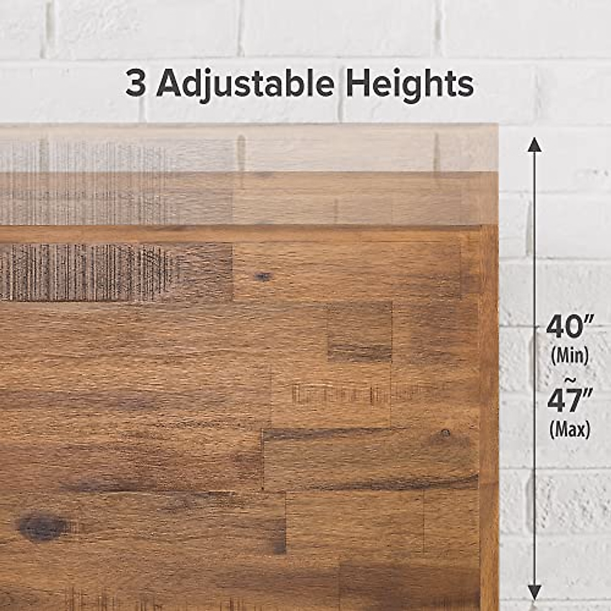 ZINUS Tricia Wood Platform Bed Frame with Adjustable Headboard / Wood Slat Support with No Box Spring Needed / Easy Assembly, Queen