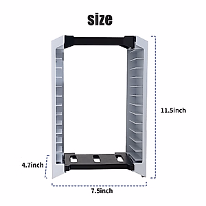 HEATFUN PS5 Game Stand, Hard and Sturdy Storage Tower Compatible with PS4/PS5/Xbox series games - Up to 12 Games