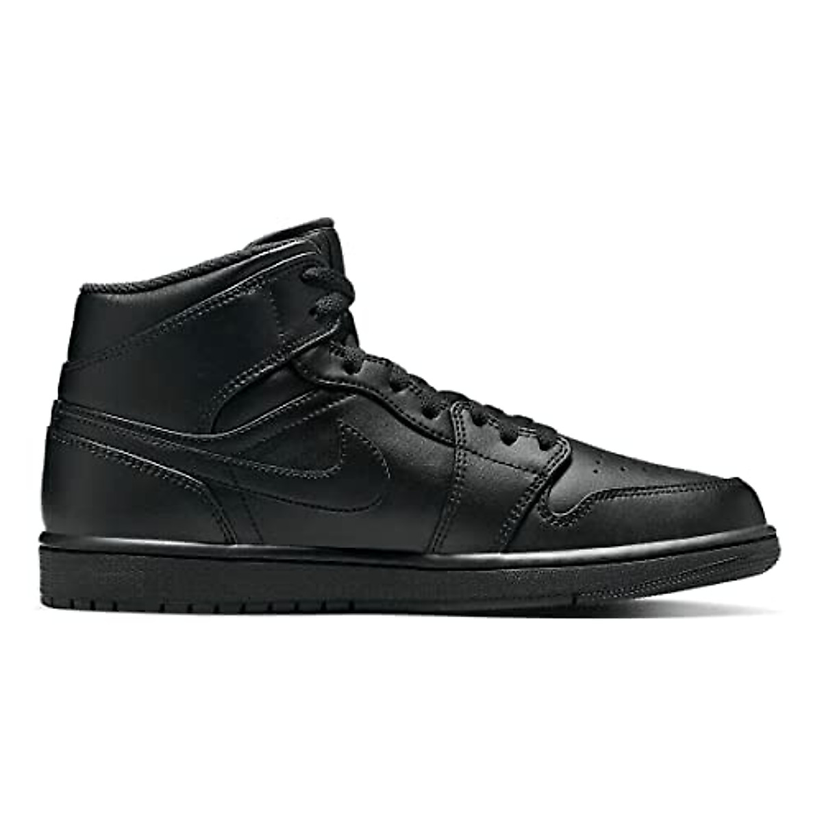 Jordan Mens Air Jordan 1 Mid 554724 093 "Triple Black - Size 10.5