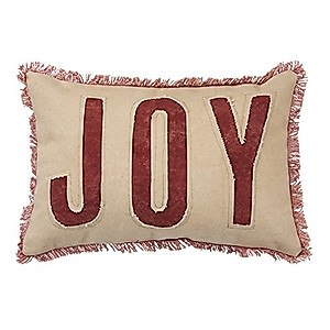 Primitives by Kathy Holiday Joy Cotton Throw Pillow