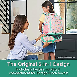 Bentgo Kids 2-in-1 Backpack & Insulated Lunch Bag (Tropical)