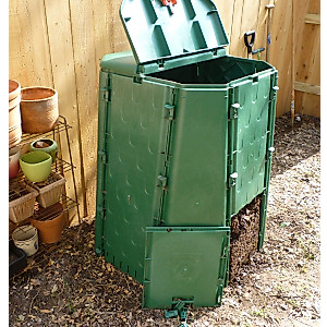 Exaco AQ AeroQuick Large Compost bin, 187 Gallons, Green