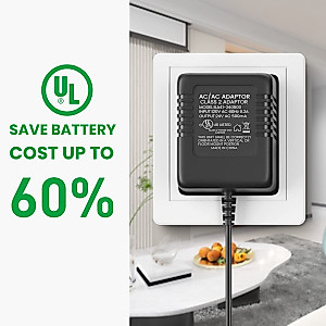 Auspow 24Volt 500mA UL Certified Doorbell Transformer, C Wire Adapter Thermostat, Competible with All Versions of Ring Doorbell and Thermostat for Nest Ecobee(16.4FT Charging Cable-UL Certified)
