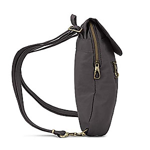 Travelon Anti-theft Signature Slim Backpack, Smoke