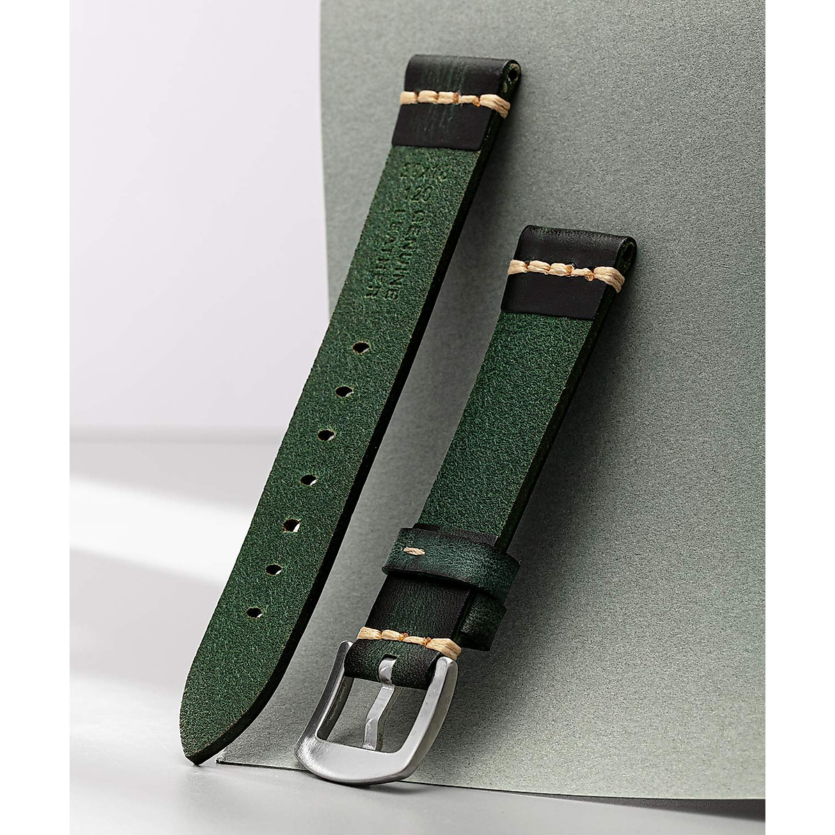 Rubbing Leather Smartwatch Bands Compatible with Samsung Galaxy 46mm/Gear S3/Watch 3 45mm,Huawei Watch GT 2/Pro/Classic,Amazfit GTR 47mm/GTR 2 6 Colors Retro Leather Smartwatch Straps 22mm