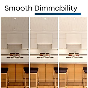 Feit Electric 4 inch LED Recessed Lighting Retrofit Downlight - Pre-Mounted Trim - Standard Base Adapter - 3000K Bright White - Dimmable- 75W Equivalent - High Output - 1 Pack - LEDR4HO/930CA