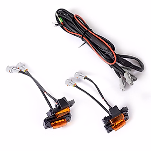 Upgraded Seven Sparta Grill LED Lights 4 PCS Compatible with Toyota Tacoma 2020-2023 OEM of Off Road & Sport/Aftermarket Replacement Grille Light Two Fuse for Car