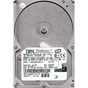IBM 40GB IDE 7200rpm 3.5in Hard Disk Drive