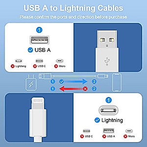 3Pack [Apple MFi Certified] Long iPhone Charging Cable 10ft-Apple Lightning to USB Cable Wire - 10 Foot iPhone USB Charger Cords for iPhone 14 13 12Pro/Pro Max XR X 8 7 6 5 Plus SE