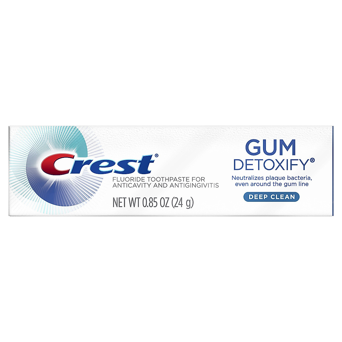 Crest Gum Detoxify Deep Clean Toothpaste, 0.85 Ounce Travel Size