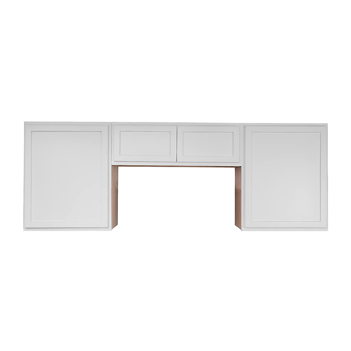 Quicklock Laundry Room Cabinets | 72" - 84" Wide | Shaker Style | Soft Close Hardware (Pure White, 12" D x 72" W x 30" H)