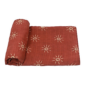 Babekin Baby Swaddle Blankets, Soft Silky Baby Blankets for Baby Boys & Girls, 100% Organic Cotton, Breathable and Skin-friendly Baby Receiving Swaddles, Baby Blankets Unisex, 47 x 47 inches (Style D)