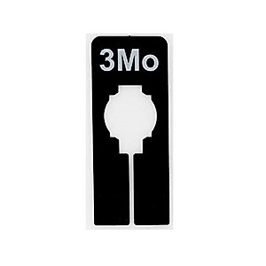 NAHANCO QSDBWKIT5, Black Rectangular Clothing Size Dividers with White Print for Baby/Kids, 3MOS – 4T, Kit of 10 (10 Sizes, 1 Piece Each)