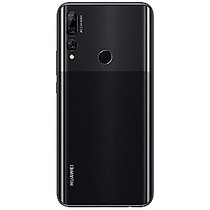 Huawei Y9 Prime 2019 (128GB, 4GB) 6.59", 3 AI Cameras, 4000mAh Battery, Dual SIM GSM Factory Unlocked - STK-LX3, US & Global 4G LTE International Model (Midnight Black, 128GB + 64GB SD + Case Bundle)