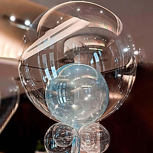 Bobo Balloons 36 Inch, 10 Pcs Clear Bubble Balloons, Large Thickened Transparent Bobo Balloon for Birthday Party Wedding Baby Shower Fill Flower Bear Confetti Aniversary Christmas New Year Decorations