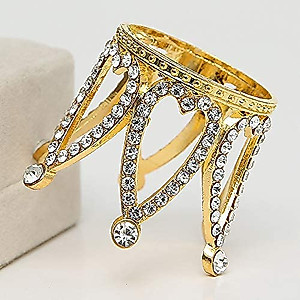 6 Pcs Crown Cake Topper Crown Tiara Queen Crown Princess Headpiece Cake Decoration for Women Lady Girl Bridal Wedding Royal Themed Baby Shower Decorations Birthday Party (Set A)