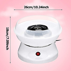 Cotton Candy Machine, Automatic Floss Maker Homemade Quick Heating Machine for Kids Parties, White