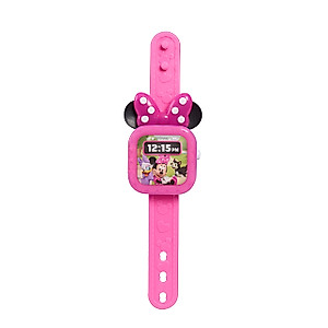 Disney Junior Minnie Mouse Play Smart Watch with Lights and Sounds, 3-pieces, Pretend Play, Kids Toys for Ages 3 Up by Just Play