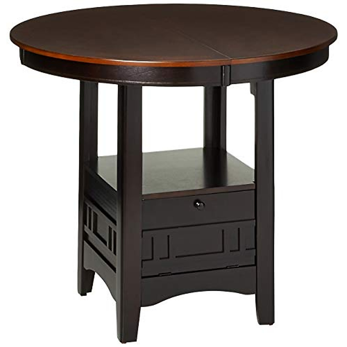 Coaster Furniture Lavon 5-Piece Storage Counter Table Dining Set Tan and Espresso 105278-S5