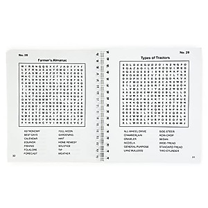 John Deere Word Search, Multi-Level Spiral-Bound Puzzle Book Including More Than 250 Farm, Tractor, and Animal Puzzles (Part of the Brain Busters Puzzle Collection)