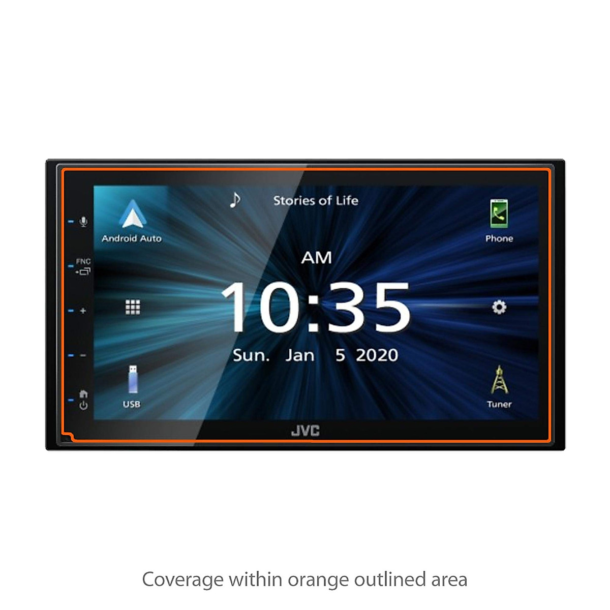 BoxWave Screen Protector Compatible with JVC KW-M560BT - ClearTouch Crystal (2-Pack), HD Film Skin - Shields from Scratches for JVC KW-M560BT, JVC KW-M560BT, KW-M56BT, KW-M150BT