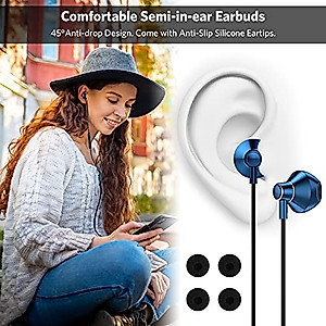 APETOO USB C Headphones for Samsung S23 Ultra S22 S20 FE S21,HiFi Stereo Type C Earphones Wired Earbuds with Mic Volume Control for Galaxy A53 Flip4 Fold4 Pixel 6a 6 7 Pro iPad 10th Oneplus 10T 9