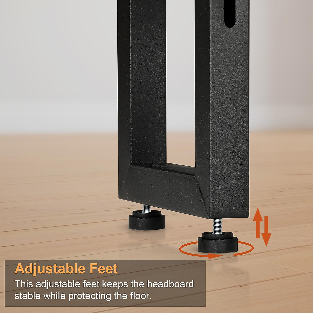 Livofloral Queen Size Headboard, Headboards with Charging Station, USB Port and LED Light, Head Board with 2-Tier Storage Shelf, Adjustable Height, Easy Assembly, Sturdy and Stable, Rustic Brown