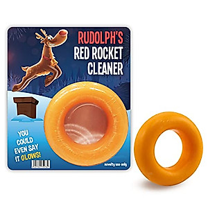 GearsOut Rudolph’s Red Rocket Cleaner - Christmas Novelty Soap for Men Holiday Bath Gift for Husband Yellow Ring Soap Wash for Guys Xmas Humor Light Scent