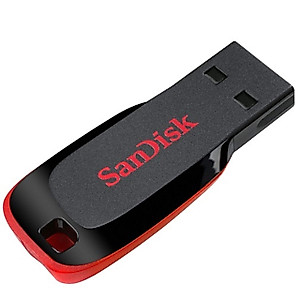 SanDisk Cruzer 32GB (16GB x 2) Cruzer Blade USB 2.0 Flash Drive Jump Drive Pen Drive SDCZ50 - Two Pack w/Everything But Stromboli (tm) Lanyard