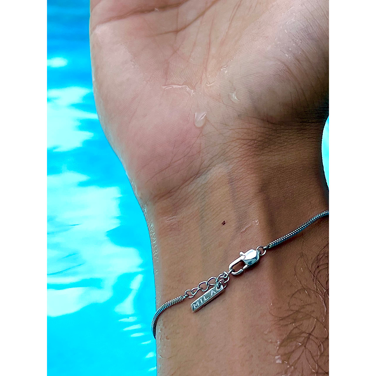 Square Chain Bracelet for Men and Women l Stainless Steel, Minimalist Bracelet, Simple Pure Design, Mens Bracelet, Silver Bracelet Alternative, Made in Miami