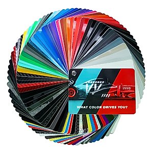 VViViD Vinyl Car Wrap Color Deck Vinyl Sample Book With Presentation Box