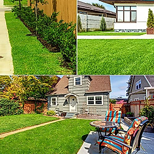 AYOHA 3 FT x 5 FT Artificial Grass, Synthetic Realistic Fake Turf Grass Thick Lawn Pet Turf, Astroturf Rug Carpet for Indoor/Outdoor Landscape Balcony Patio Decor, Easy to Clean with Drain Holes